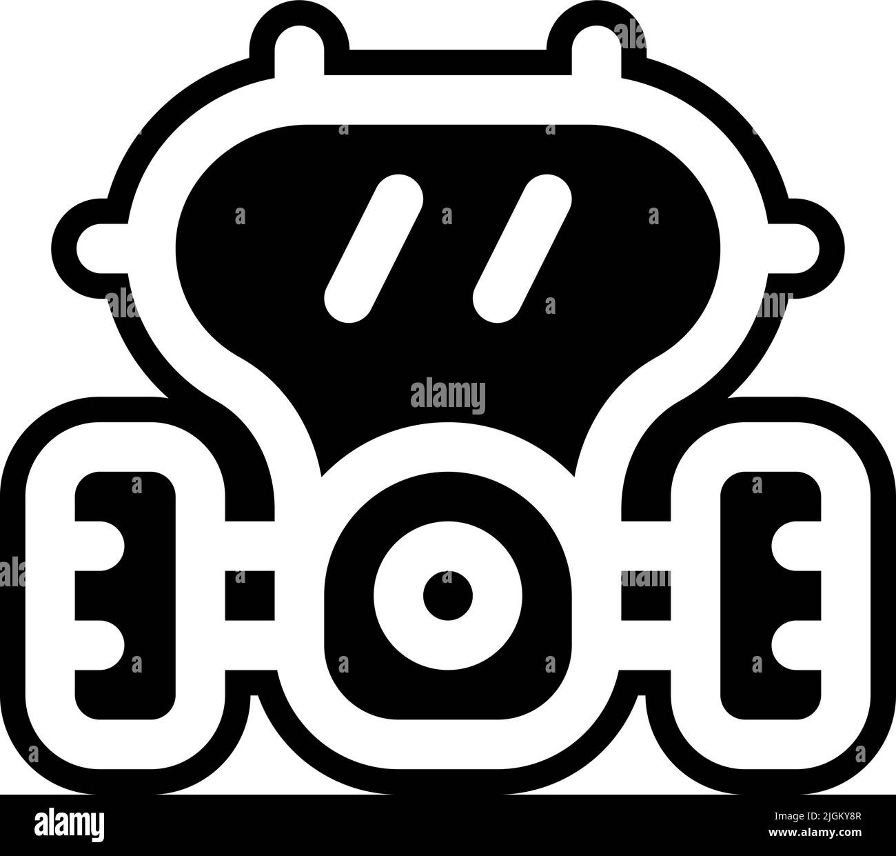 Respirator mask black line Stock Vector Images - Alamy