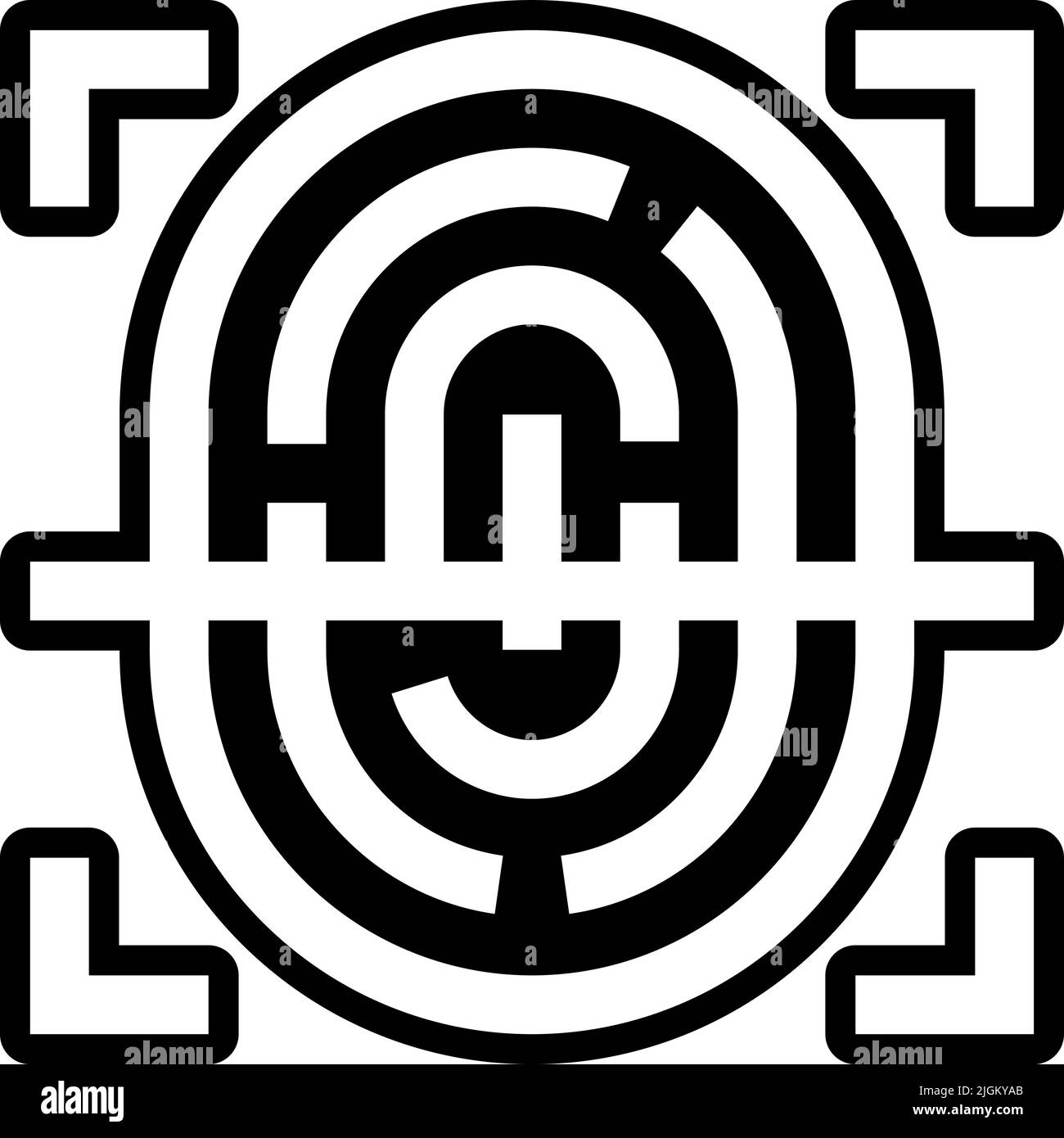 Fingerprint Icon Stock Vector Image And Art Alamy