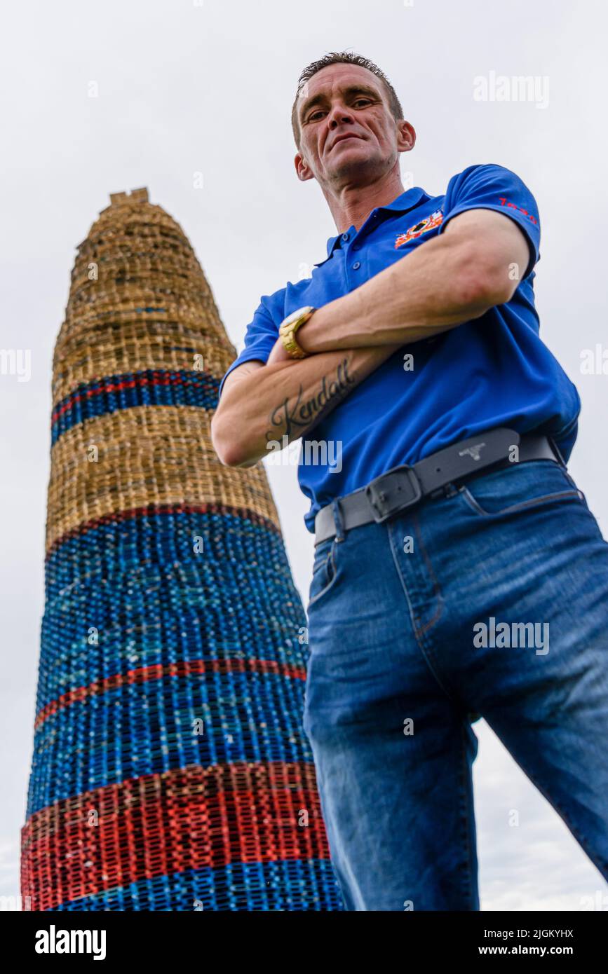 Larne, Northern Ireland, United Kingdom, UK. 11th July 2022 - A member ...