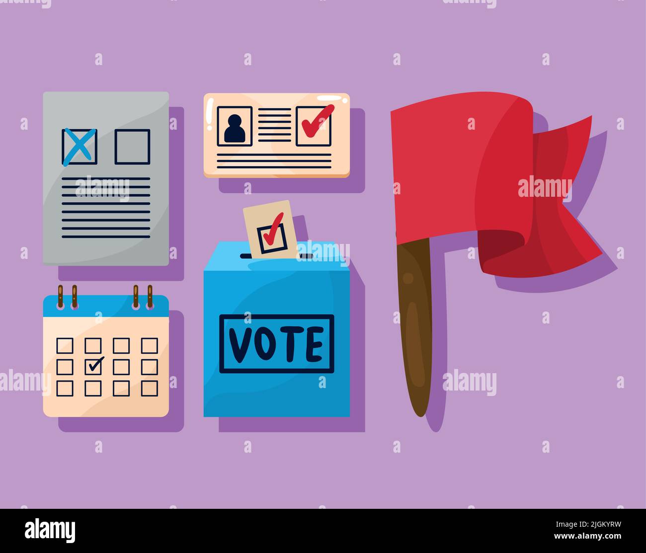 five election day icons Stock Vector Image & Art - Alamy