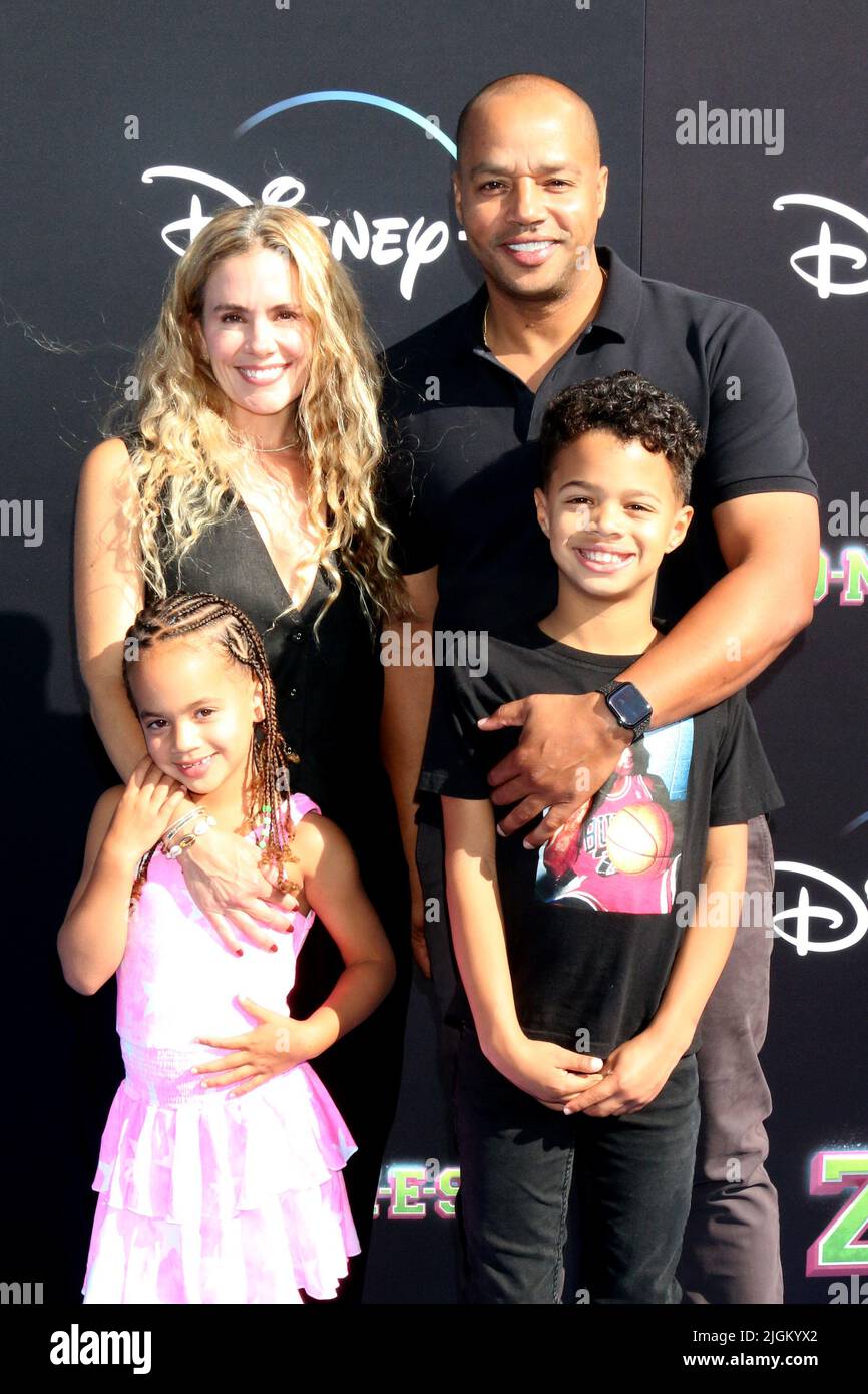 LOS ANGELES - JUL 9: Wilder Frances Faison, Cacee Cobb, Rocco Faison ...