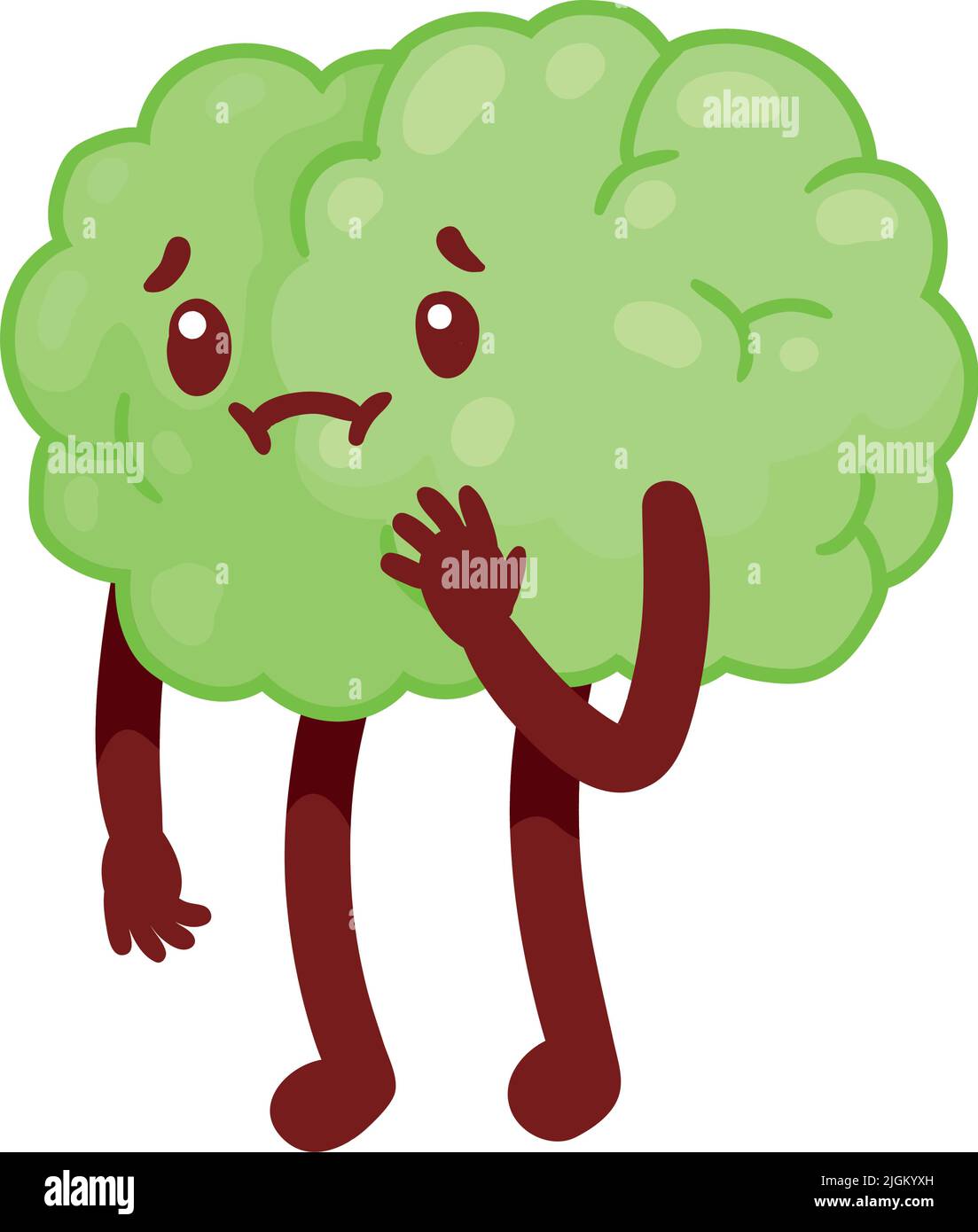 brain sick comic character Stock Vector Image & Art - Alamy