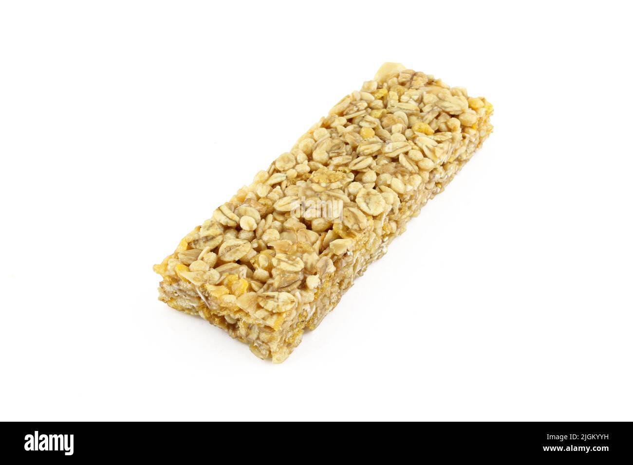 One diet cereal bar isolated on white background Stock Photo - Alamy