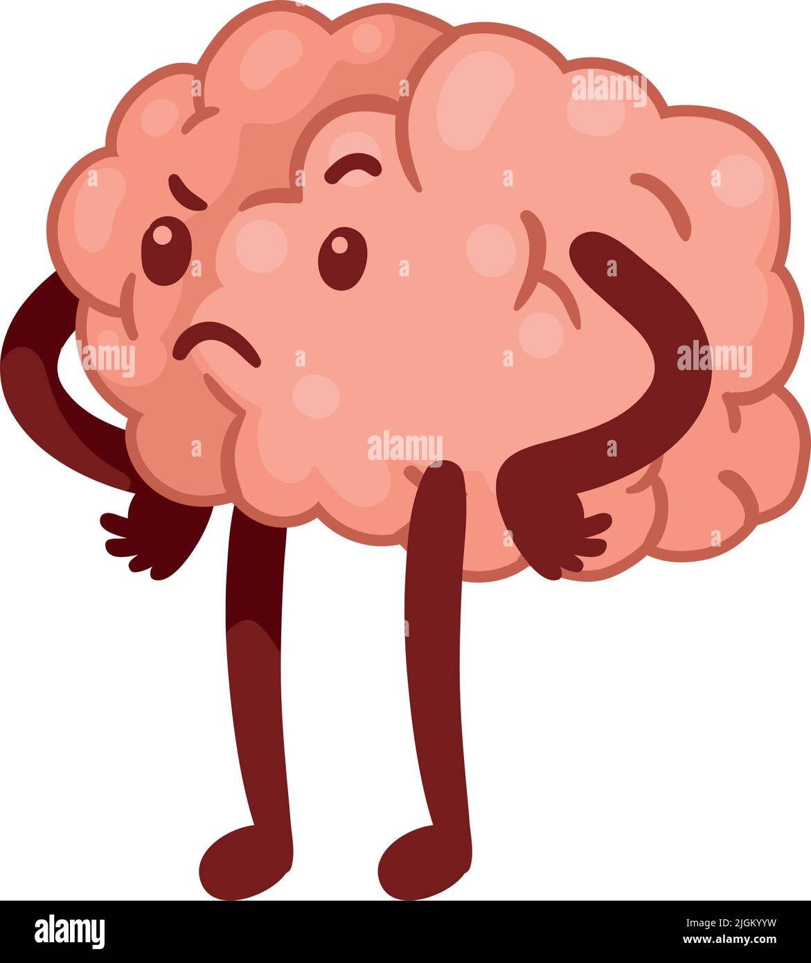 angry brain comic character Stock Vector Image & Art - Alamy
