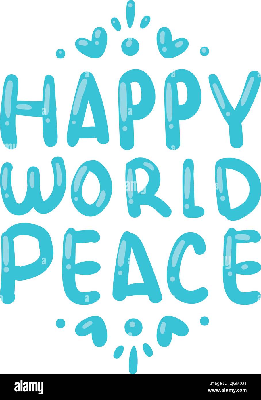 happy world peace lettering Stock Vector Image & Art - Alamy