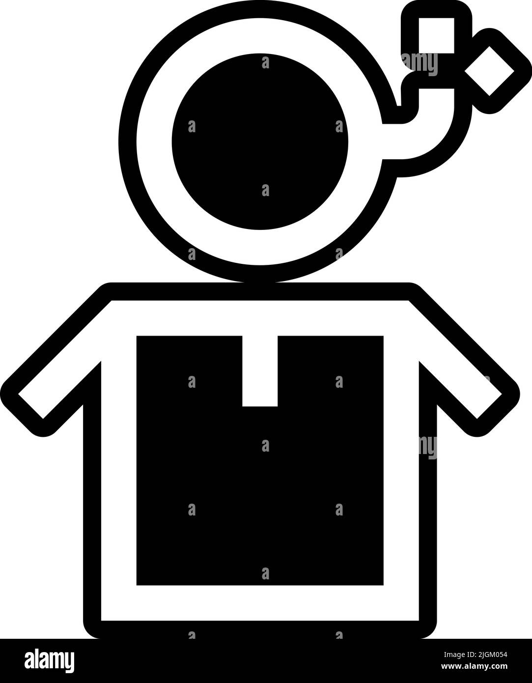 Crisis protection icon outline Stock Vector Images - Alamy