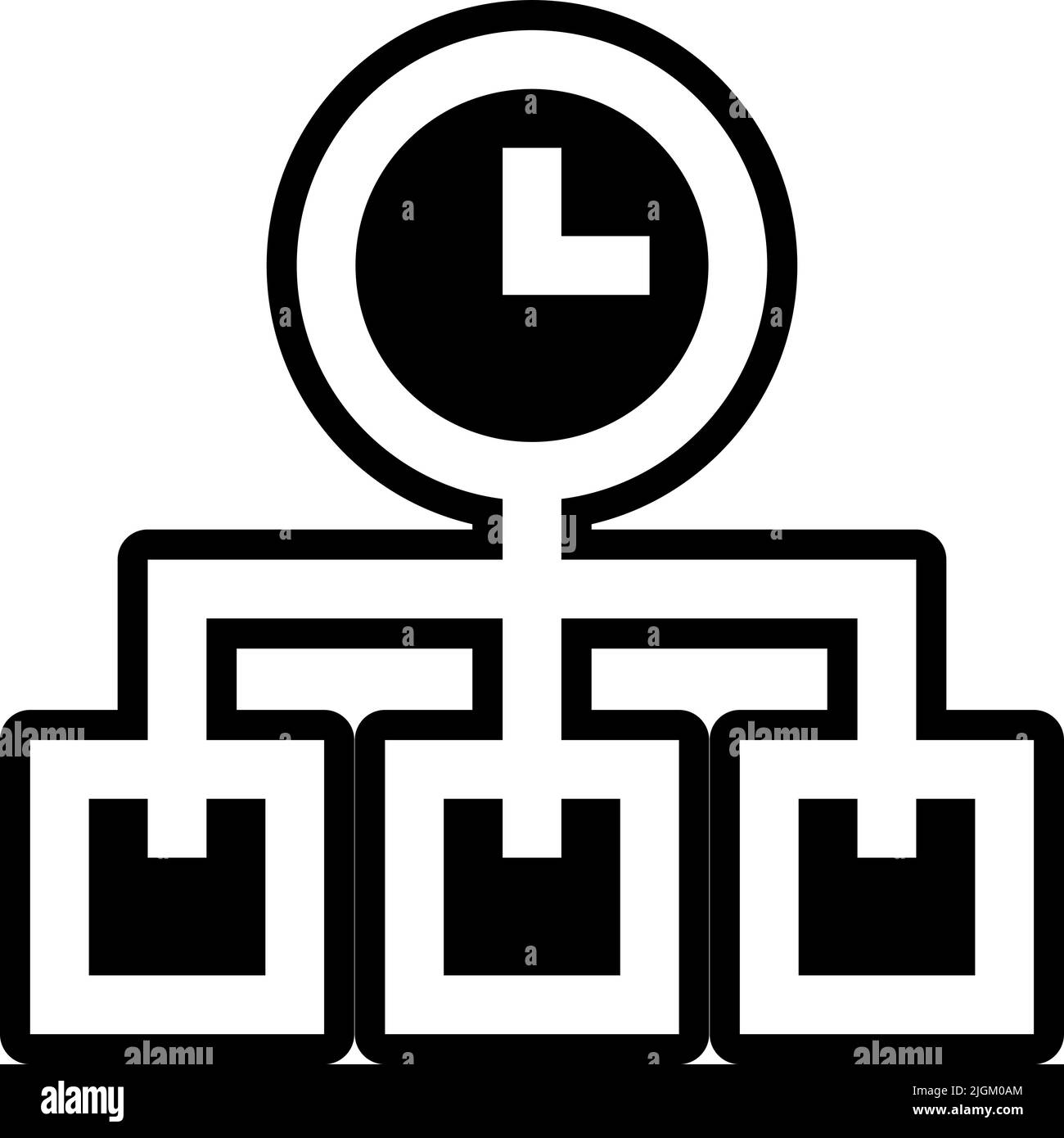 Time management symbol Black and White Stock Photos & Images - Alamy