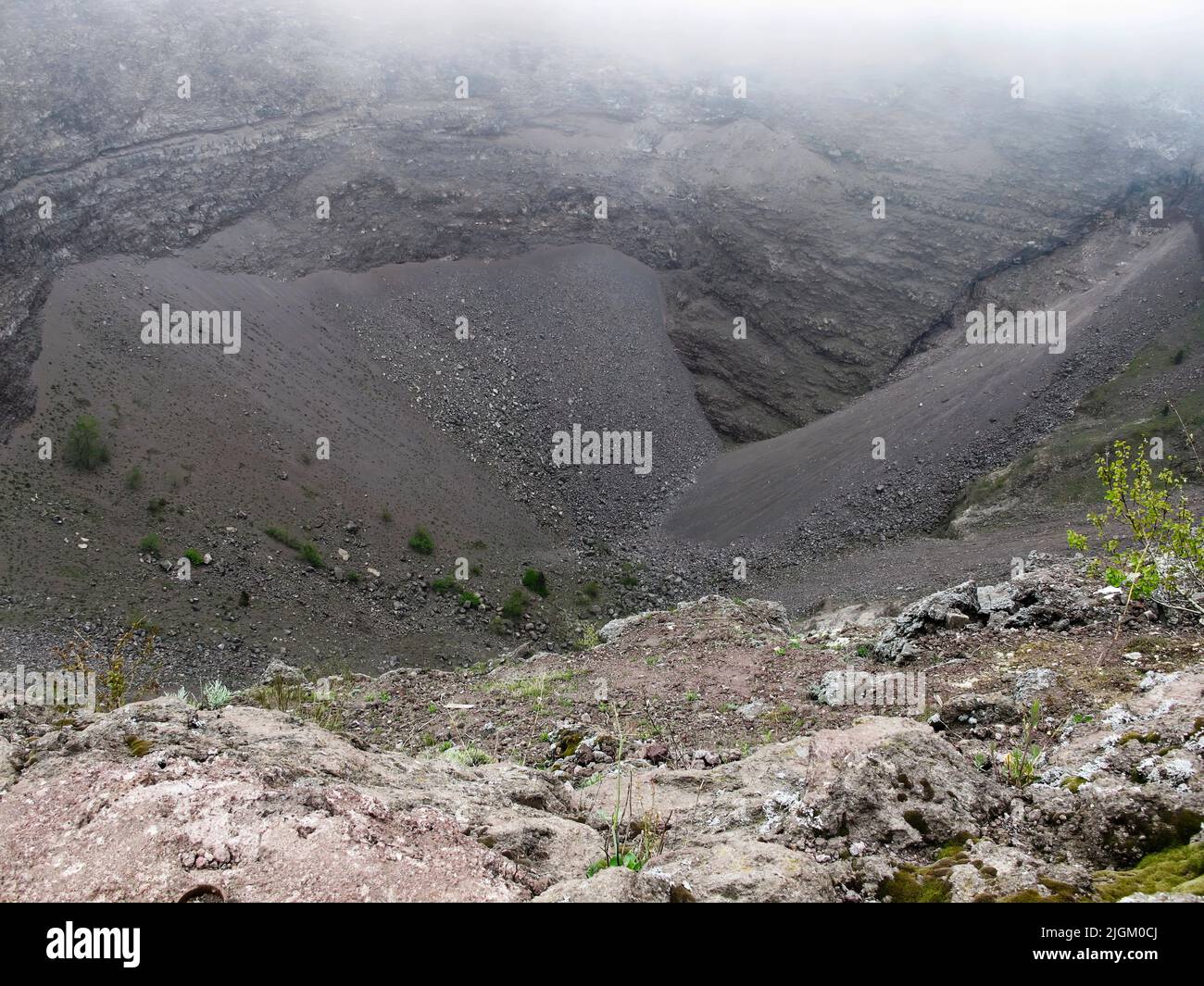The Crater of Mount Vesuvius, Naples, Campania, Italy Stock Photo - Alamy