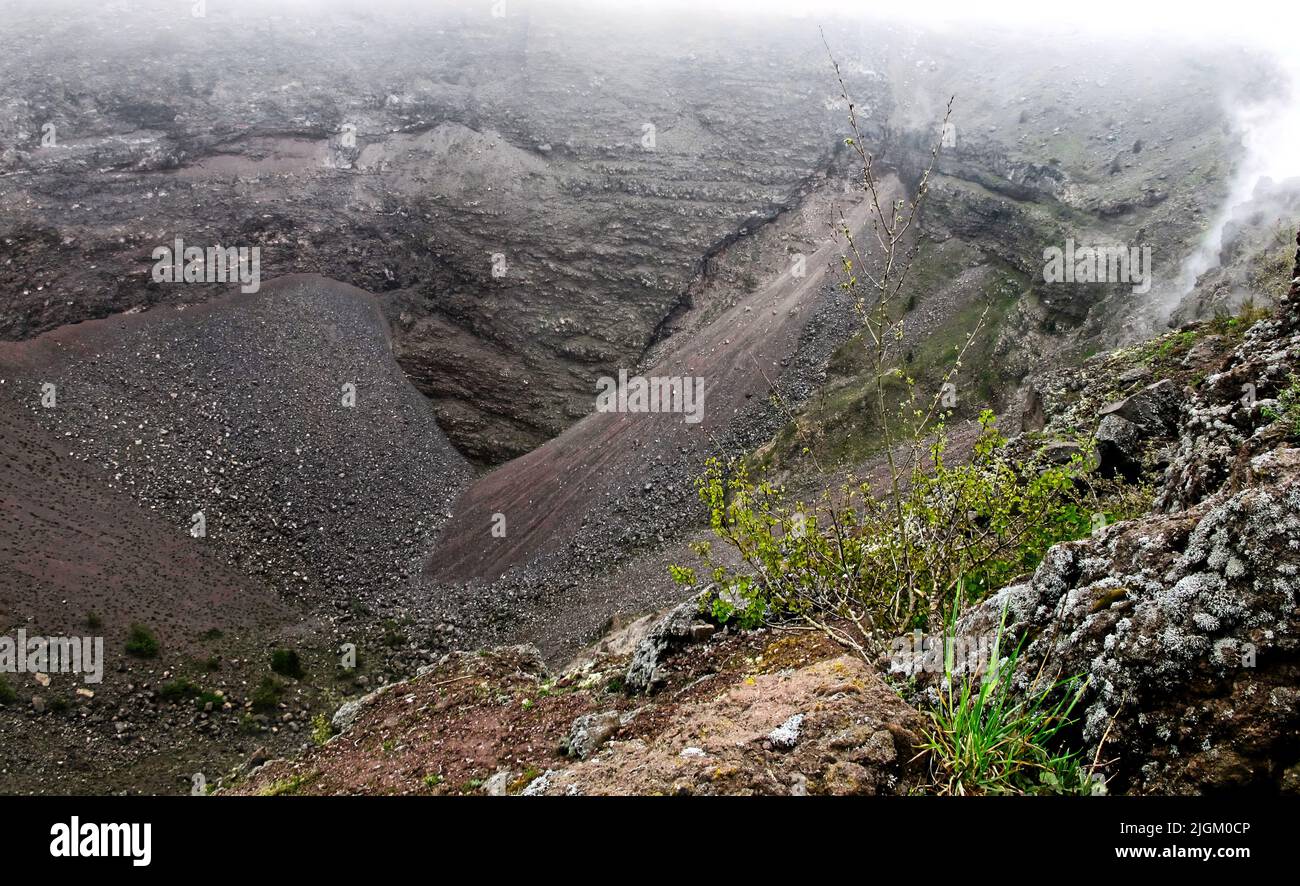 The Crater of Mount Vesuvius, Naples, Campania, Italy Stock Photo - Alamy