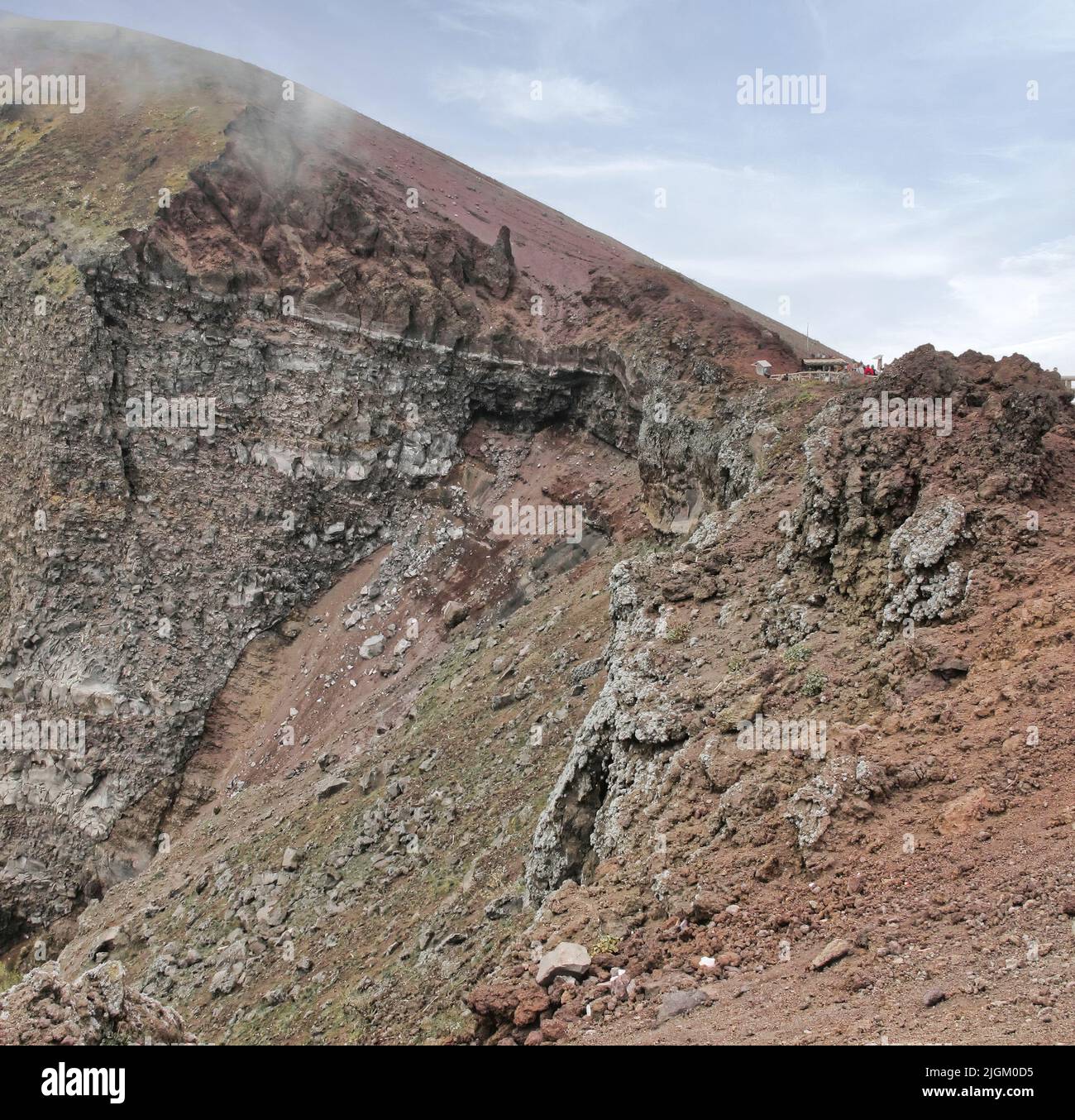 The Crater of Mount Vesuvius, Naples, Campania, Italy Stock Photo - Alamy