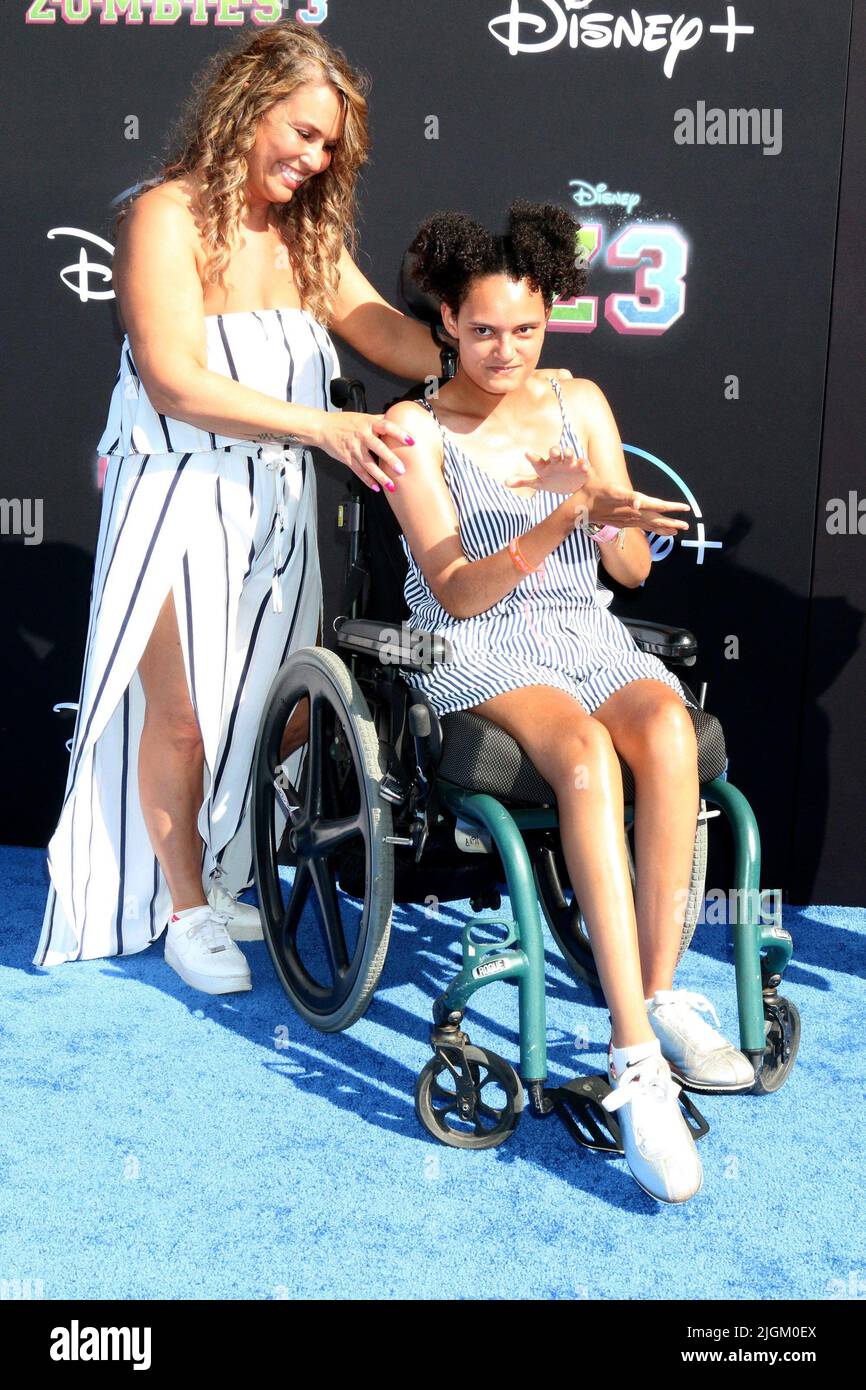 Santa Monica, CA. 9th July, 2022. Linda Hall, Djanai Hall, wife and ...