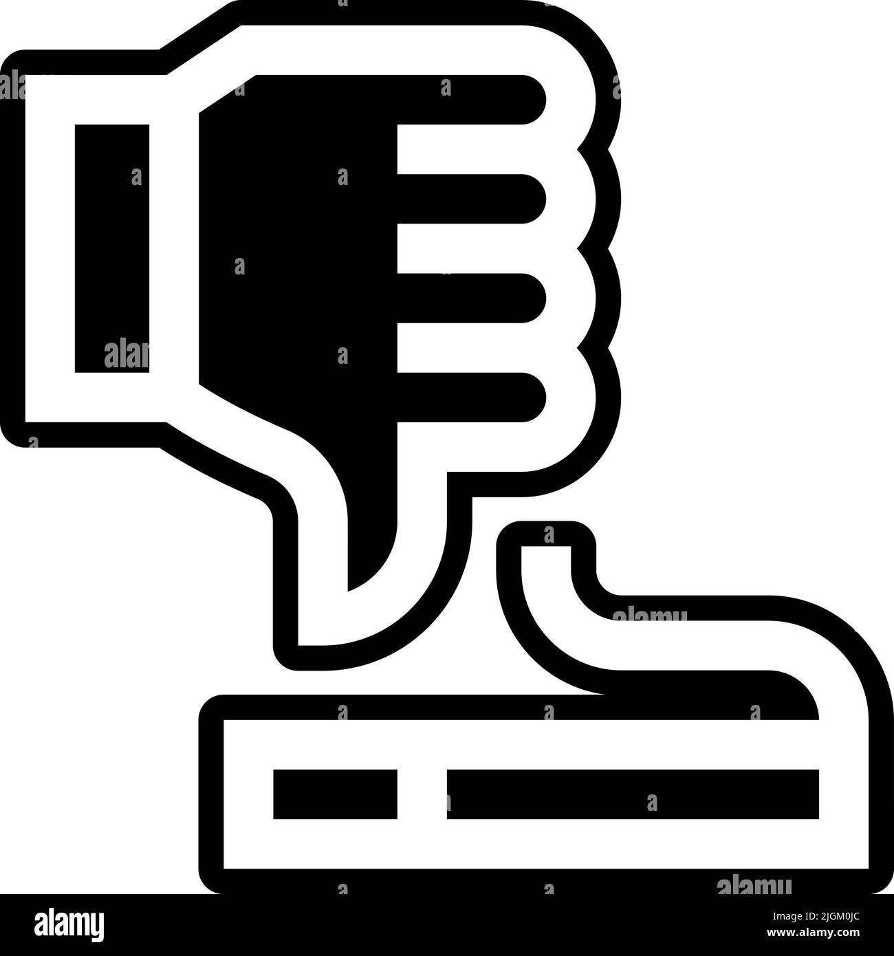 Dislike icon simple element Stock Vector Images - Alamy