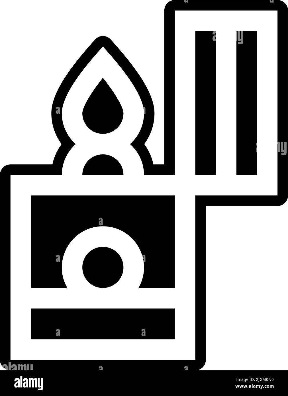 Lighter line icon concept hi-res stock photography and images - Alamy