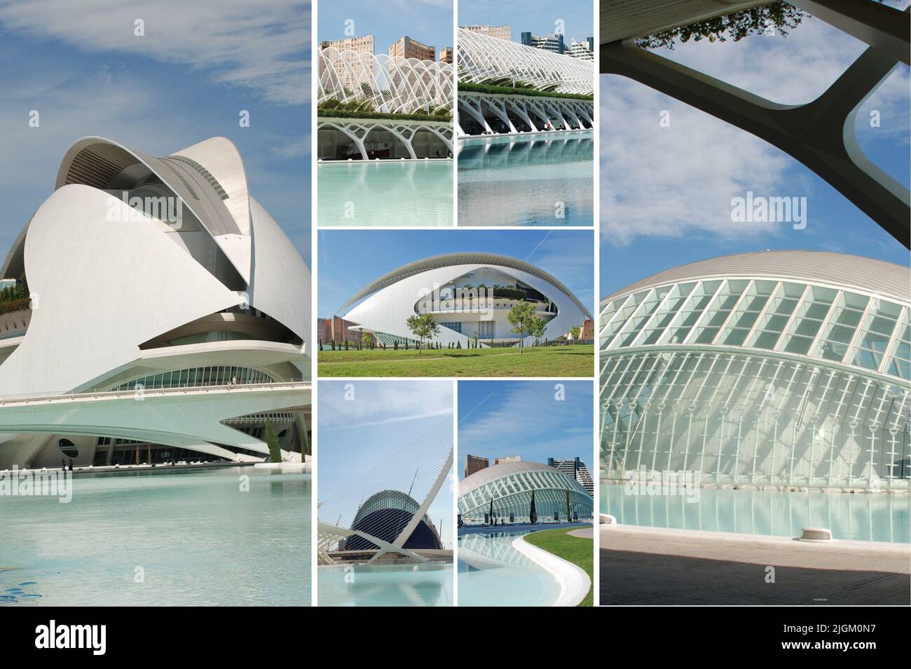 City of Arts and Sciences by Santiago Calatrava, Valencia, Spain Stock ...