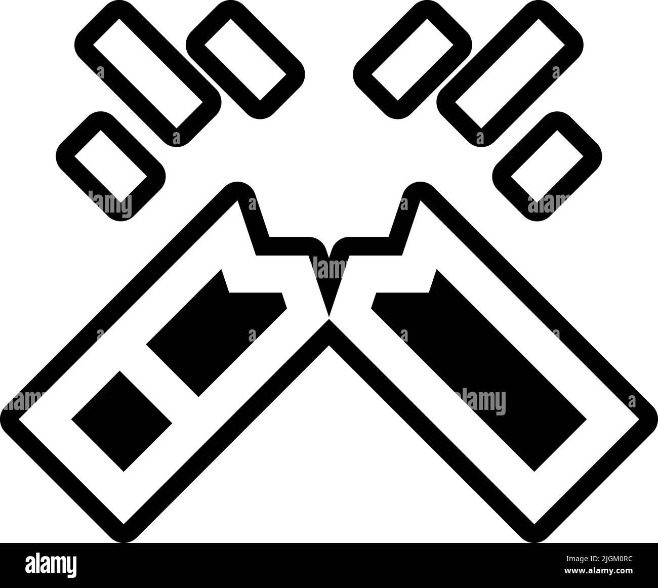 broken cigarette icon Stock Vector Image & Art - Alamy