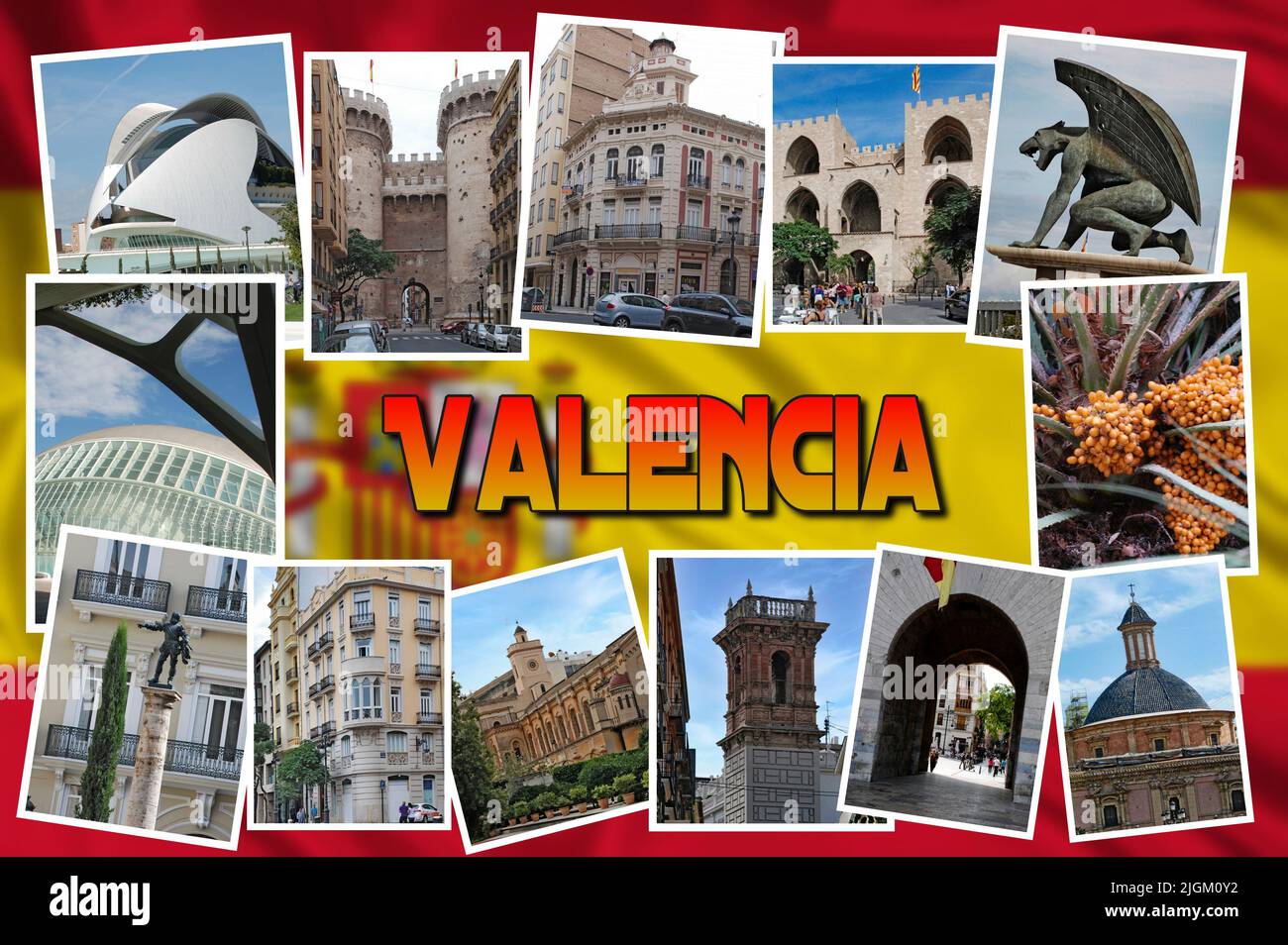 The port city of Valencia is located on the southeastern coast of Spain ...