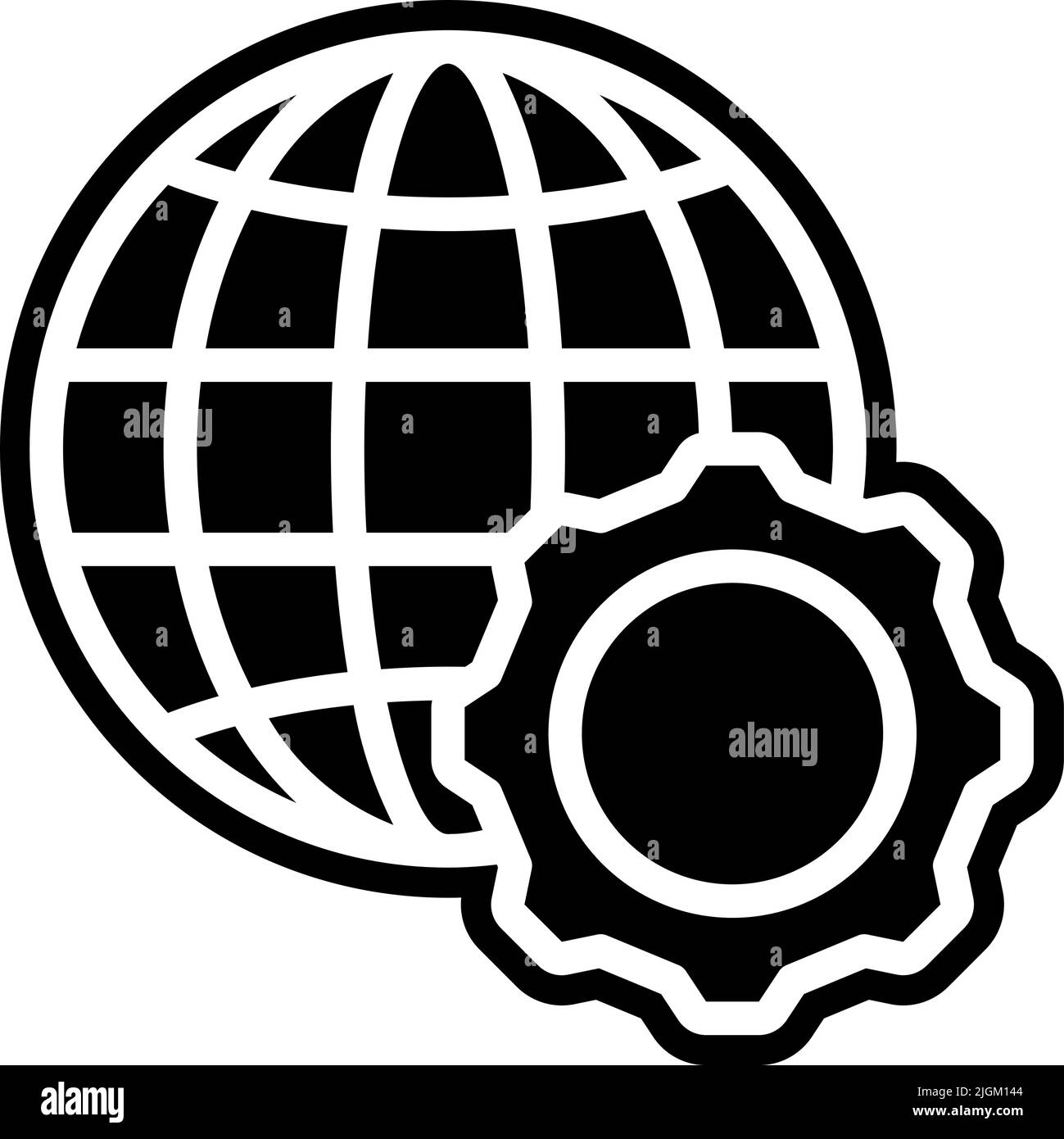 Internet service black glyph Cut Out Stock Images & Pictures - Alamy