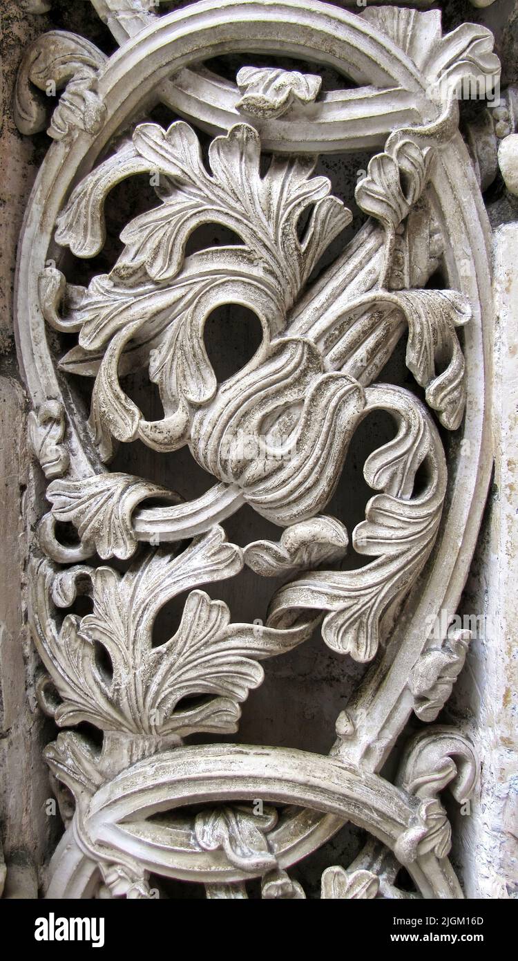 The beautiful monastery of Batalha is located in Portugal in the city ...