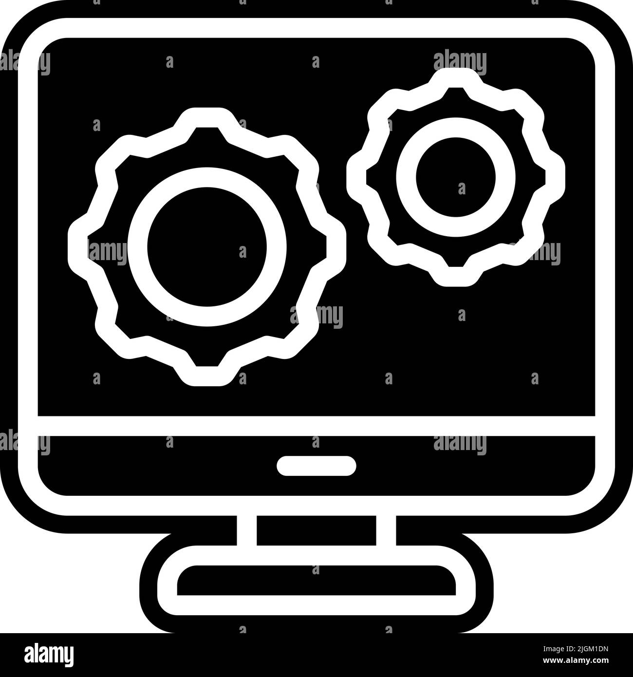Desktop settings Stock Vector Images - Alamy