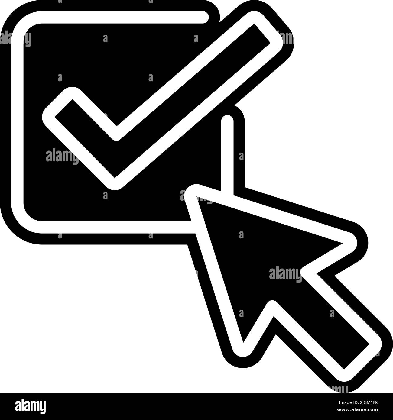 tick box icon Stock Vector Image & Art - Alamy