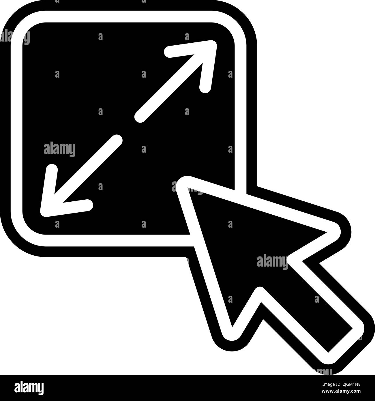 resize option icon Stock Vector Image & Art - Alamy