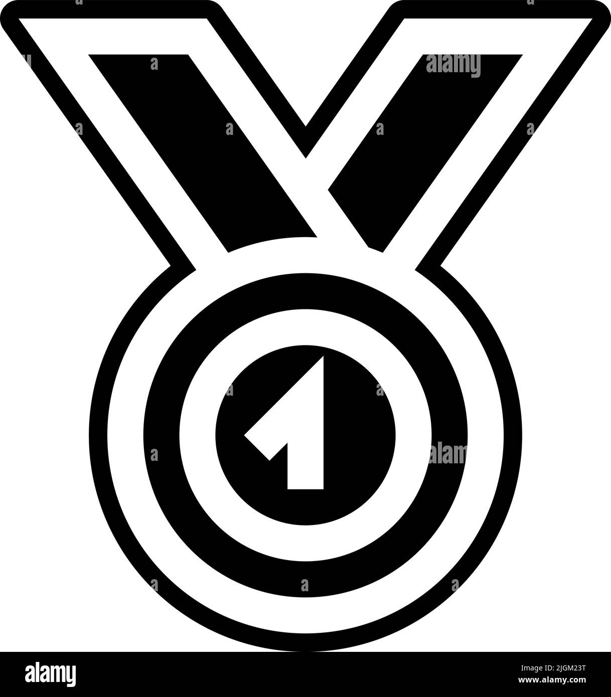 Award gold medal black Black and White Stock Photos & Images - Alamy