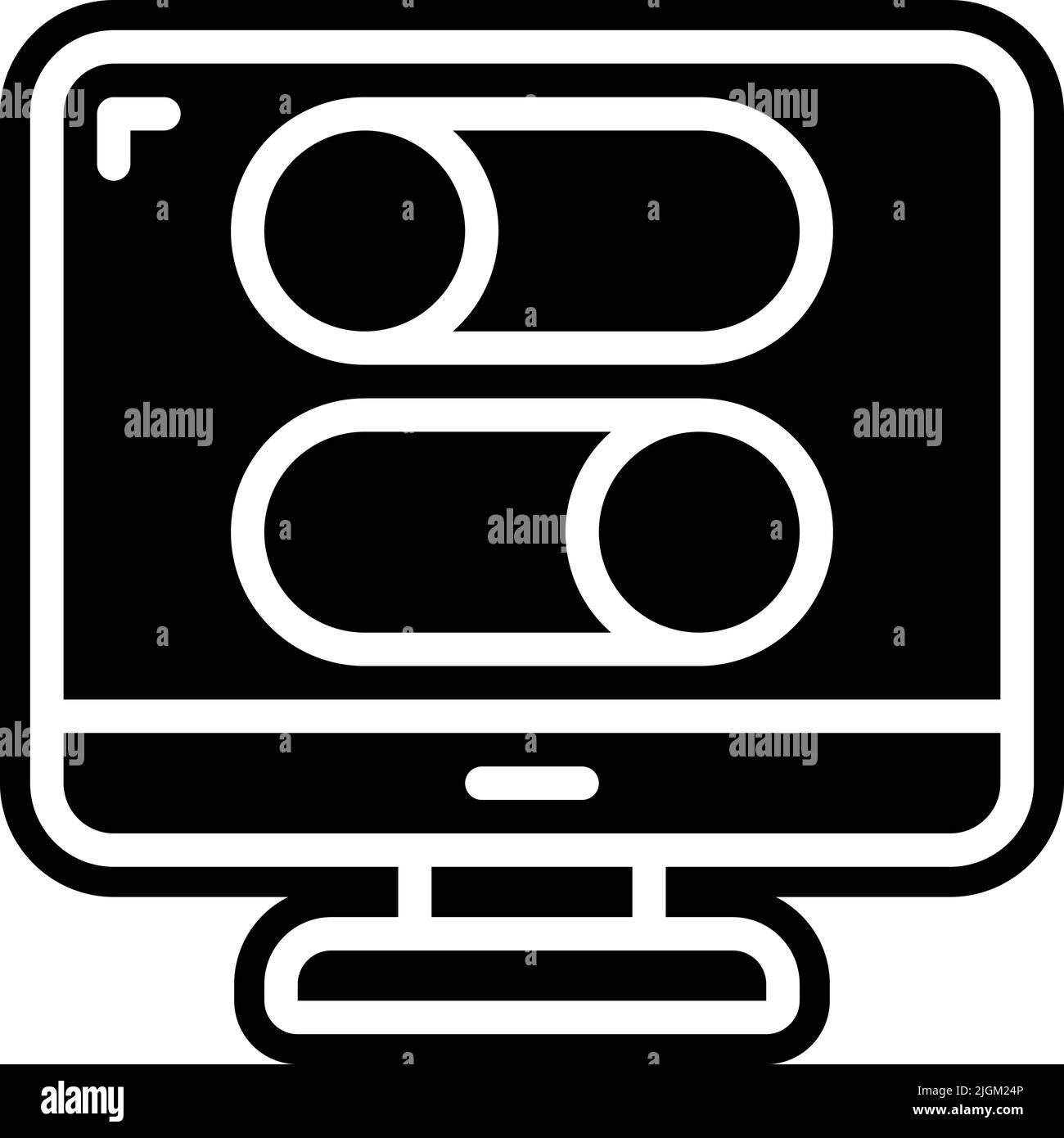 desktop computer icon Stock Vector Image & Art - Alamy