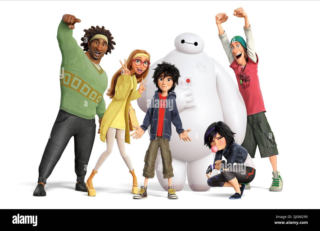 WASABI,LEMON,HAMADA,BAYMAX,TOMAGO,FRED, BIG HERO 6, 2014 Stock Photo ...