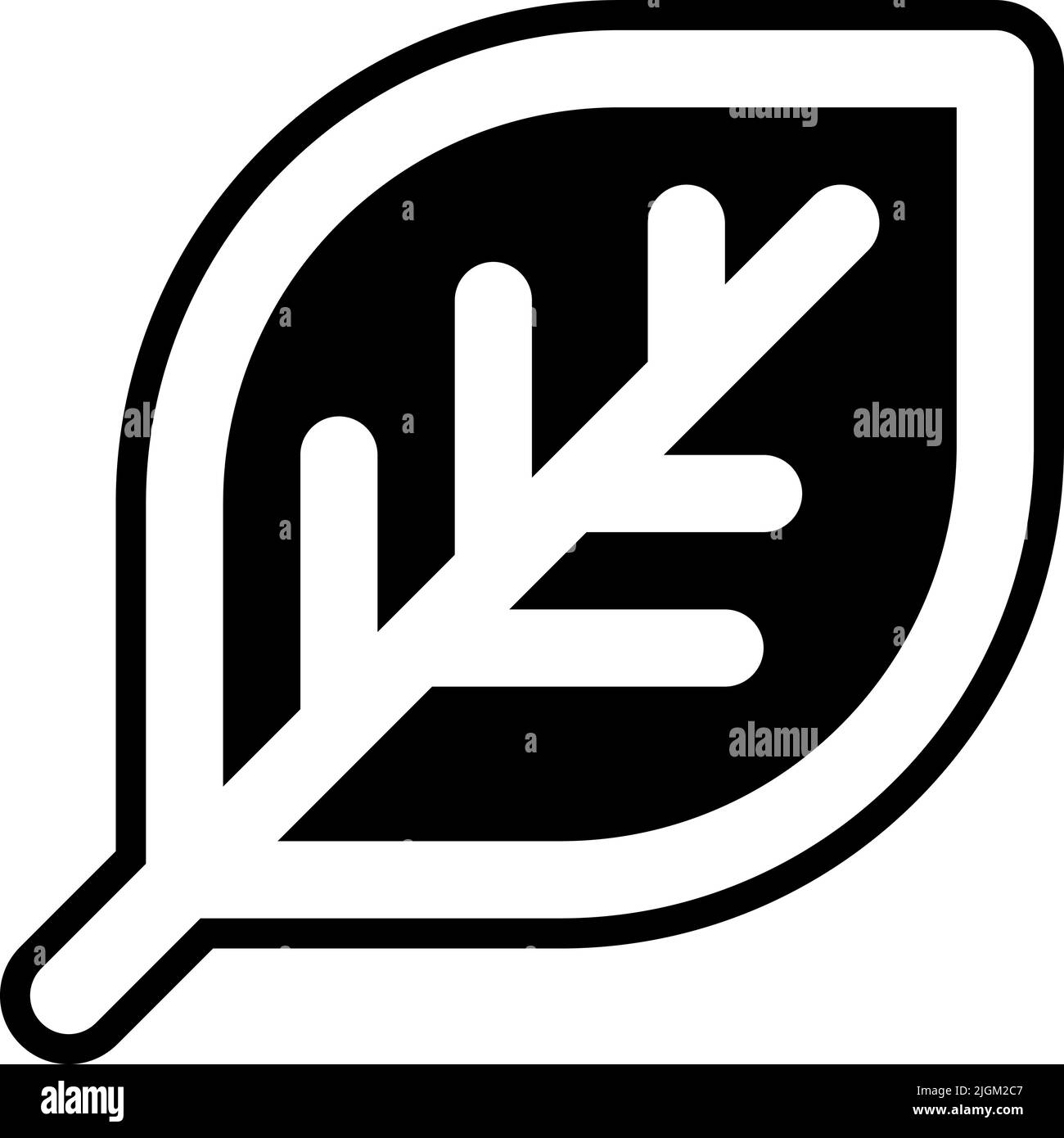 leaf icon Stock Vector Image & Art - Alamy