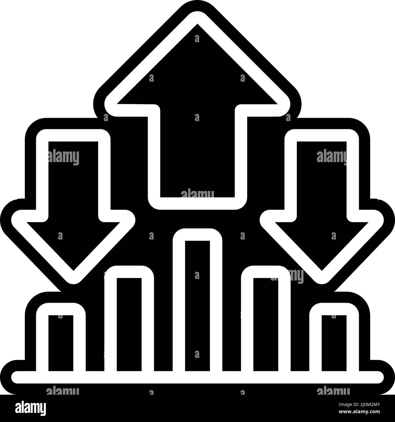 Black bar graph Black and White Stock Photos & Images - Alamy