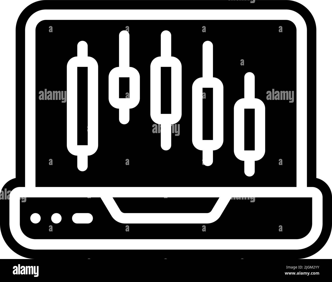 Laptop screen online trading Stock Vector Images - Alamy