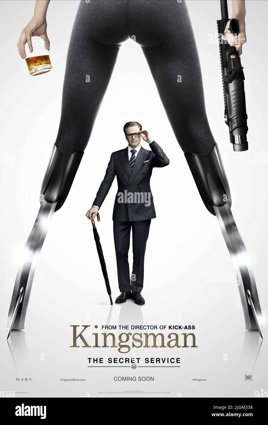 COLIN FIRTH POSTER, KINGSMAN: THE SECRET SERVICE, 2014 Stock Photo - Alamy