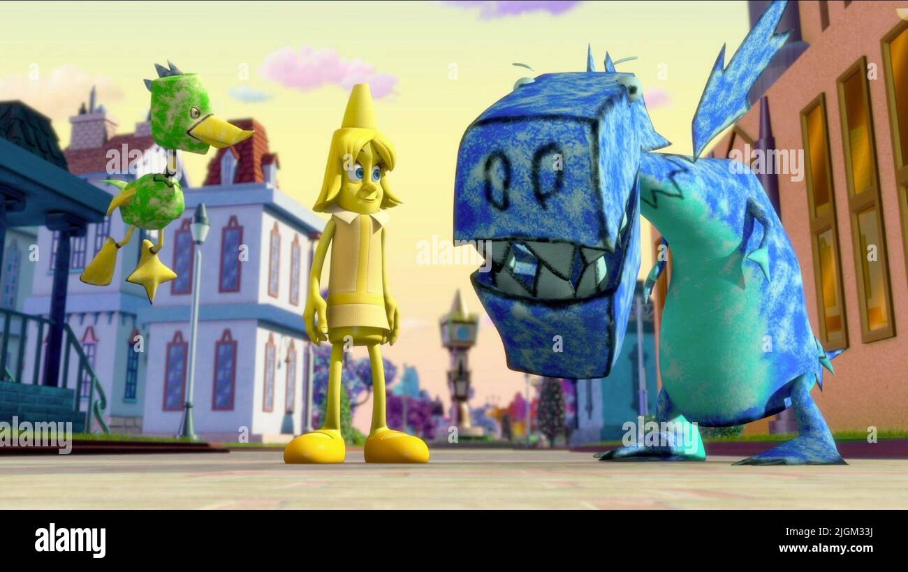 YELLOW, RICKY THE DRAGON, THE HERO OF COLOR CITY, 2014 Stock Photo - Alamy