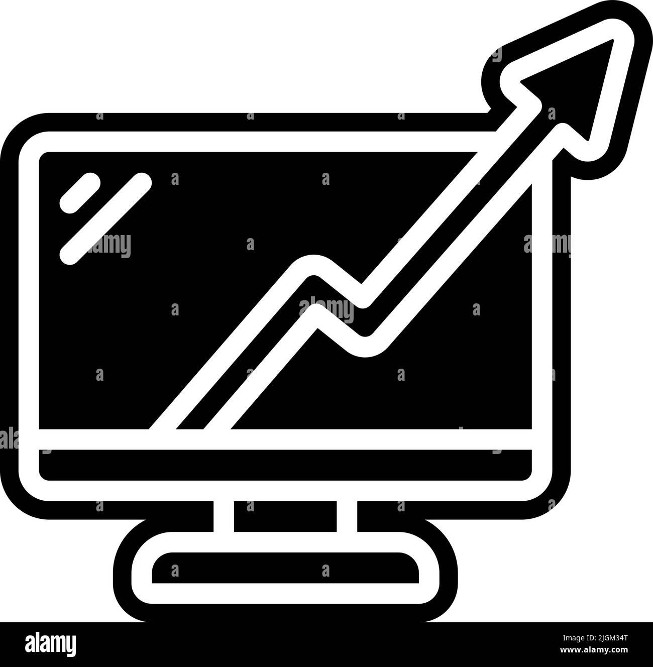 desktop computer icon Stock Vector Image & Art - Alamy