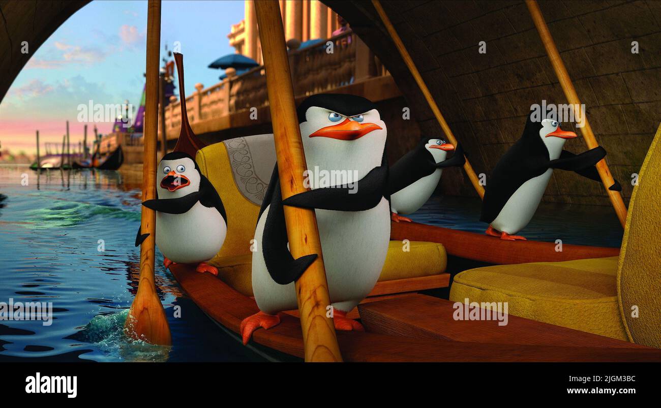KOWALSKI, SKIPPER, RICO, PRIVATE, PENGUINS OF MADAGASCAR, 2014 Stock Photo - Alamy