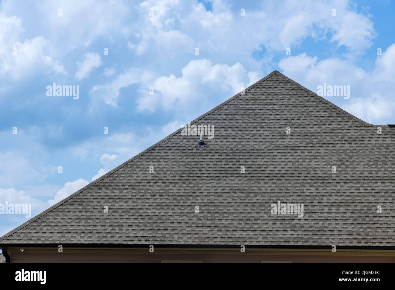 Construction work, shingles covered in asphalt are being used for the ...