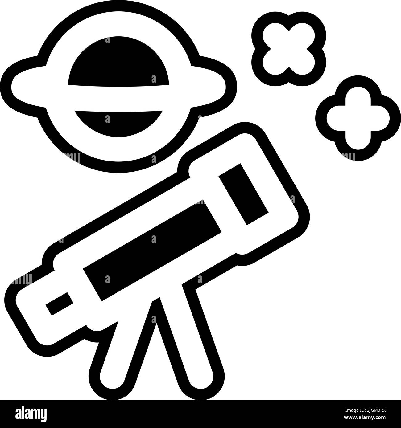 Space telescope outline simple Black and White Stock Photos & Images ...