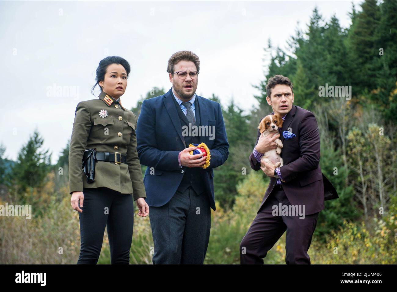 DIANA BANG, SETH ROGEN, JAMES FRANCO, THE INTERVIEW, 2014 Stock Photo - Alamy