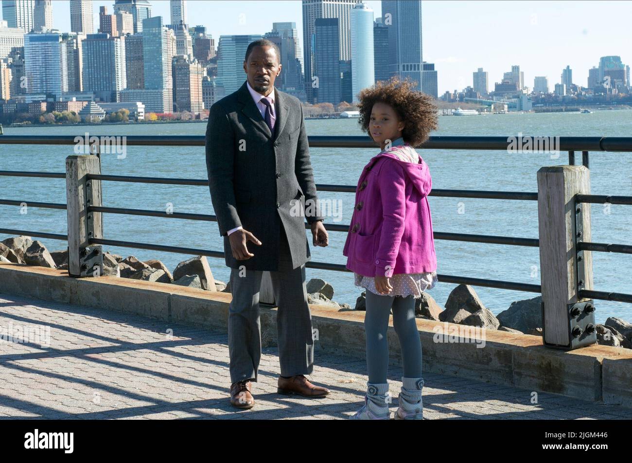 JAMIE FOXX, QUVENZHANE WALLIS, ANNIE, 2014 Stock Photo - Alamy