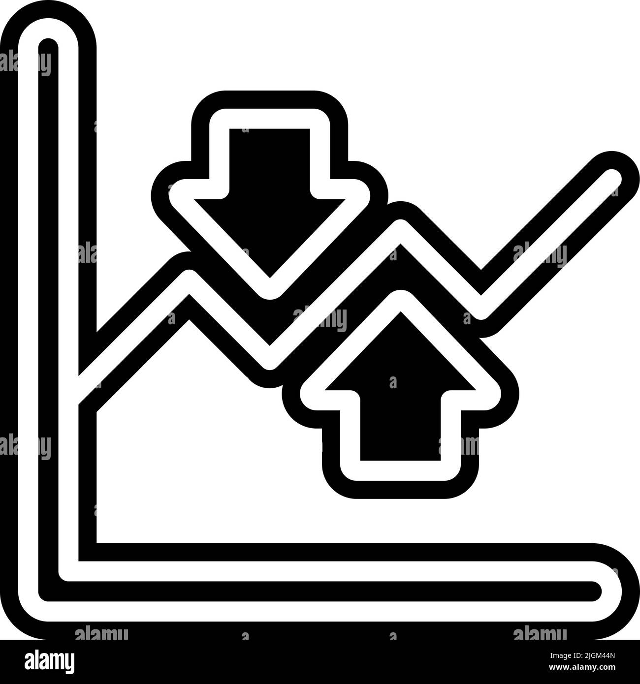 line graph icon Stock Vector Image & Art - Alamy