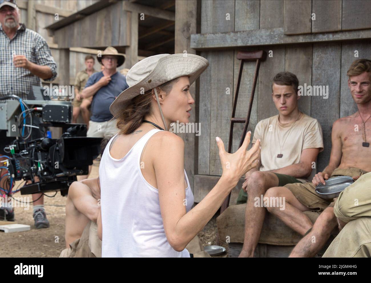 ANGELINA JOLIE, JACK O'CONNELL, UNBROKEN, 2014 Stock Photo - Alamy