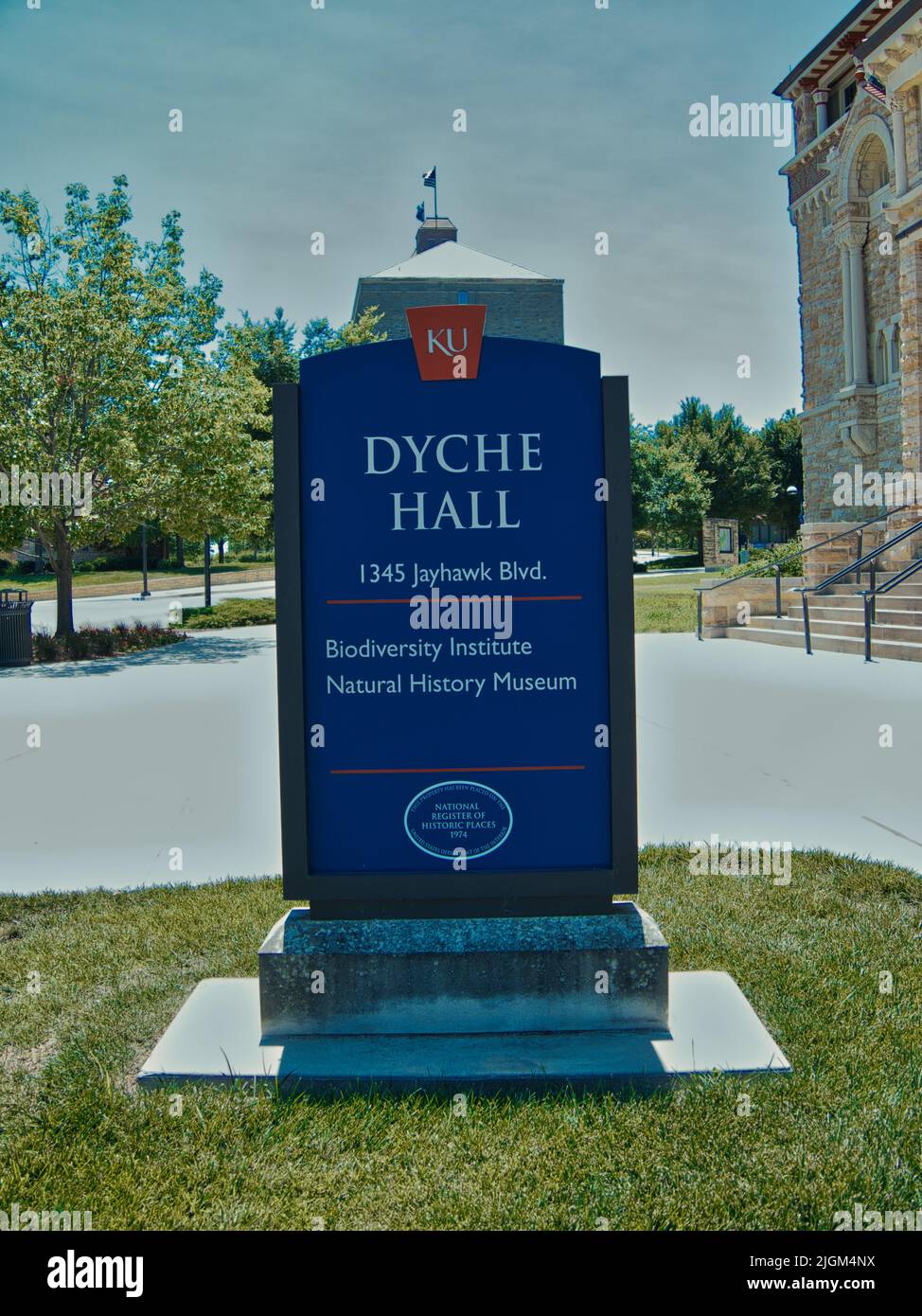Lawrence, Kansas July 10, 2022 - Dyche Hall, home of the KU Natural ...