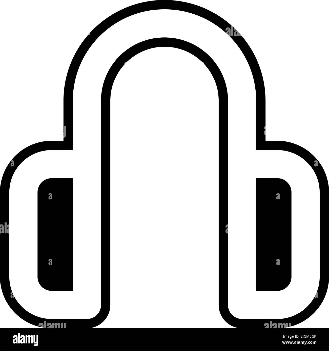 User interface headphone Black and White Stock Photos & Images - Alamy