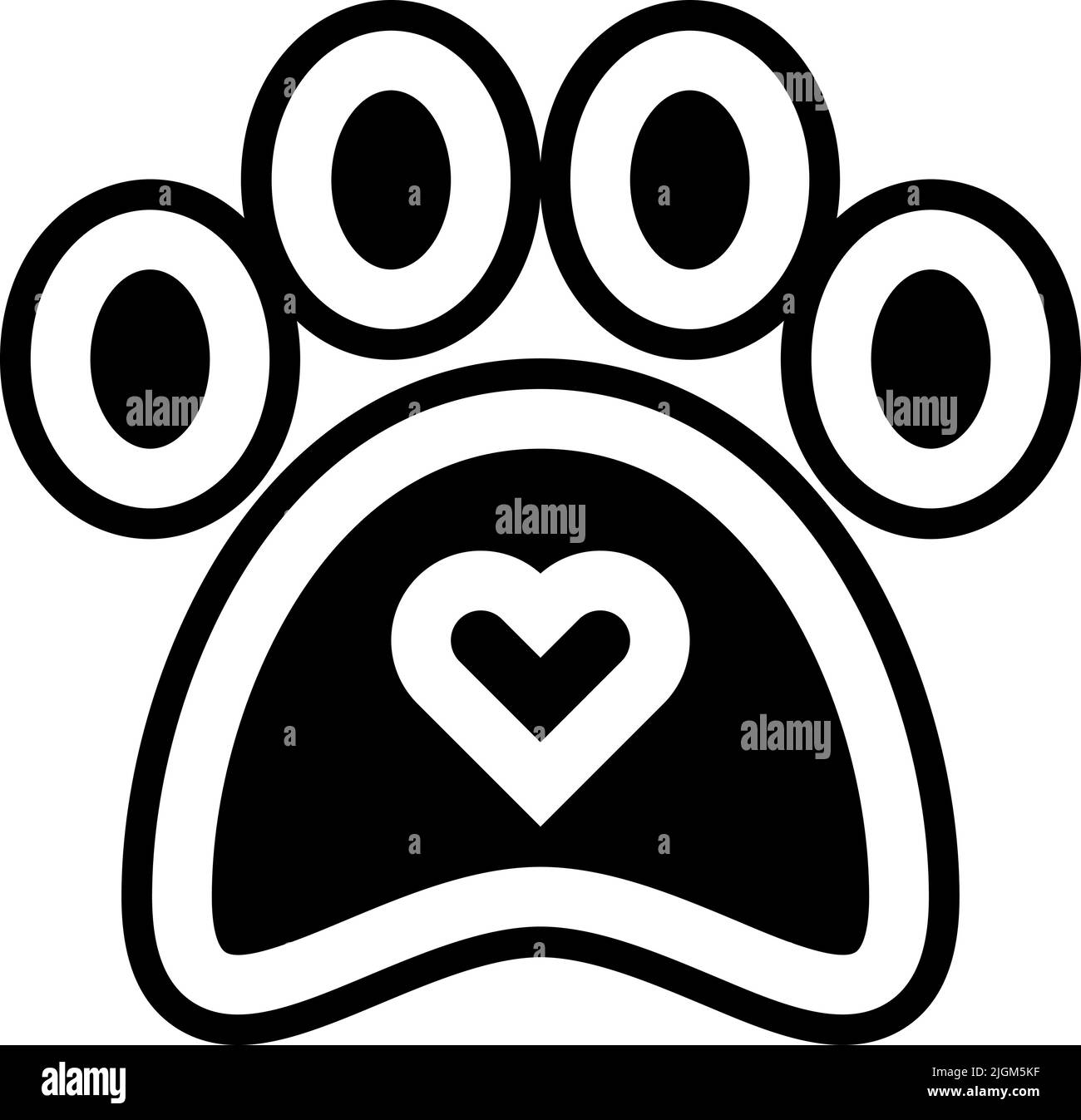 Love animal glyph icon Cut Out Stock Images & Pictures - Alamy