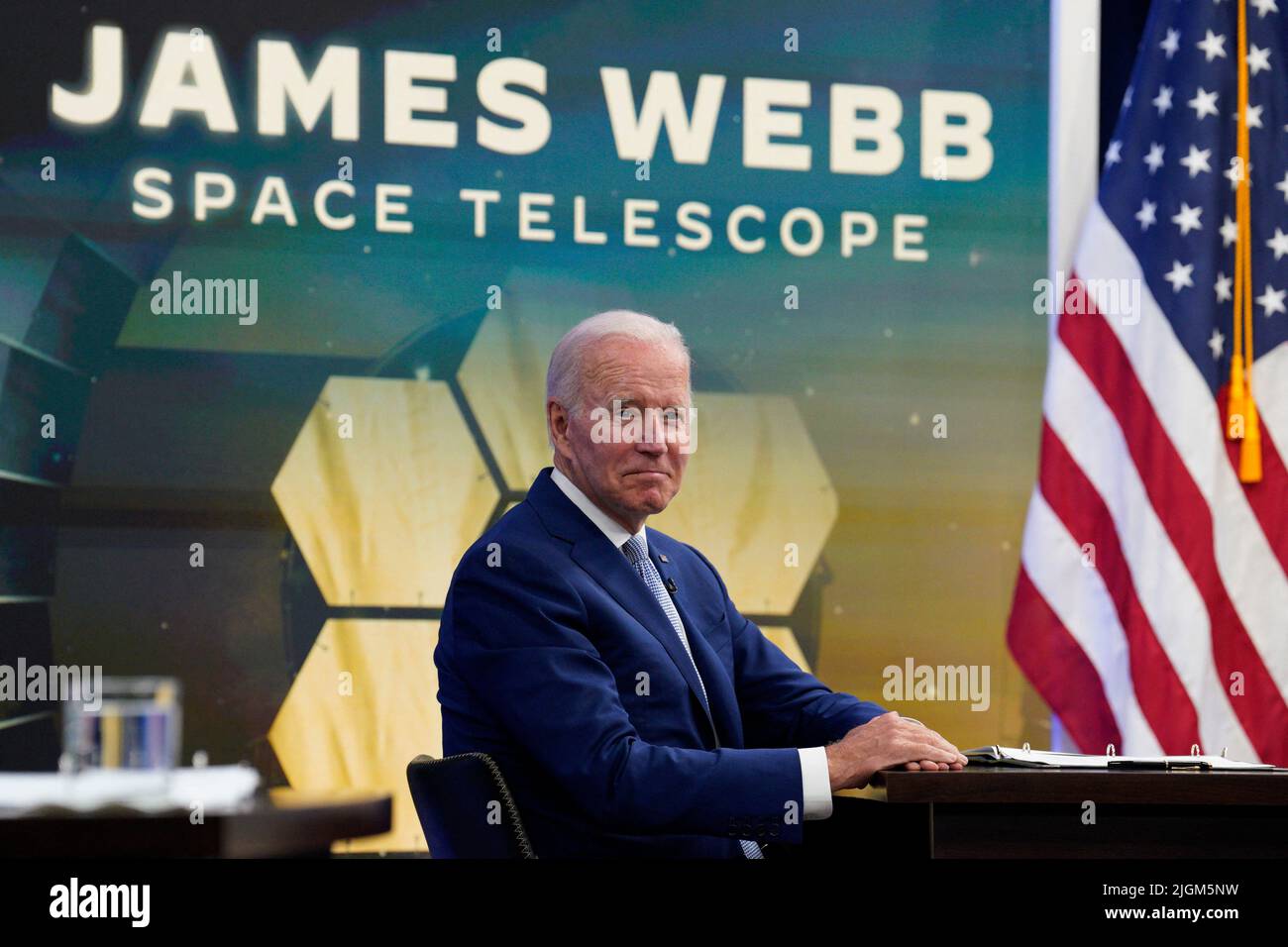 U.S. President Joe Biden receives a briefing from NASA and preview the ...