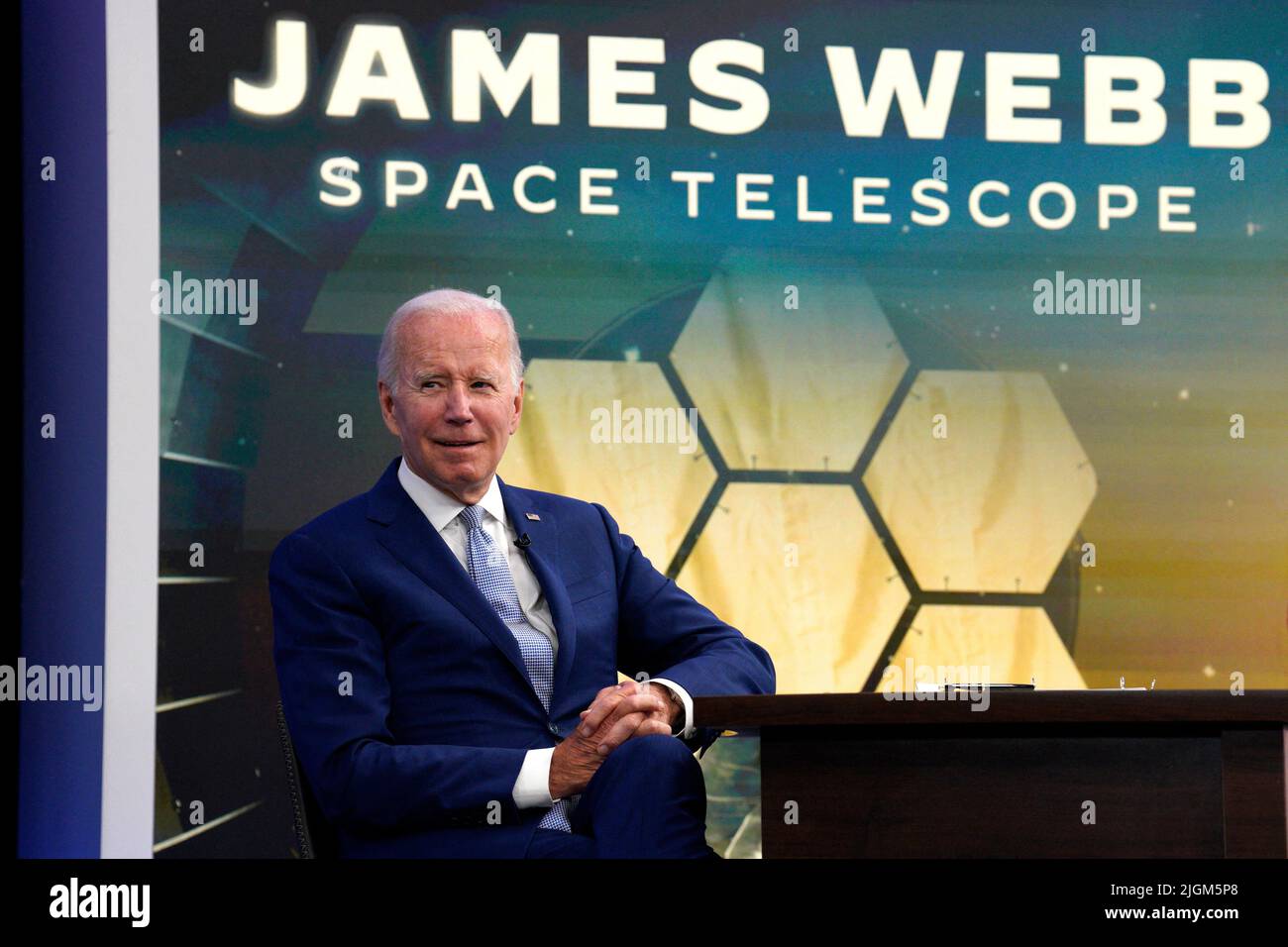 U.S. President Joe Biden receives a briefing from NASA and preview the ...