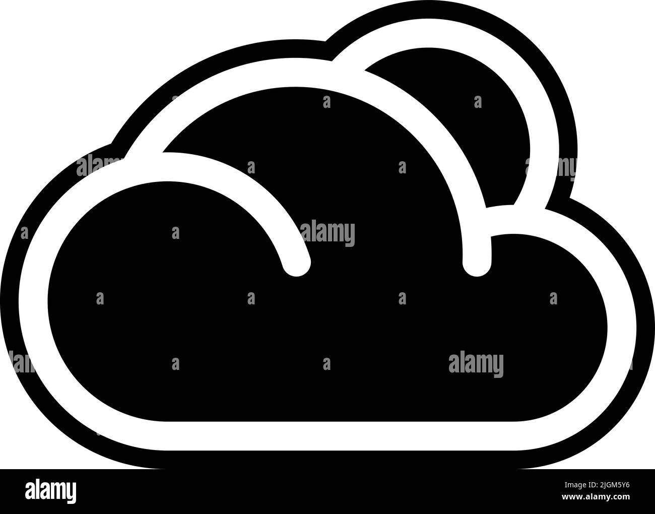 cloudy icon Stock Vector Image & Art - Alamy