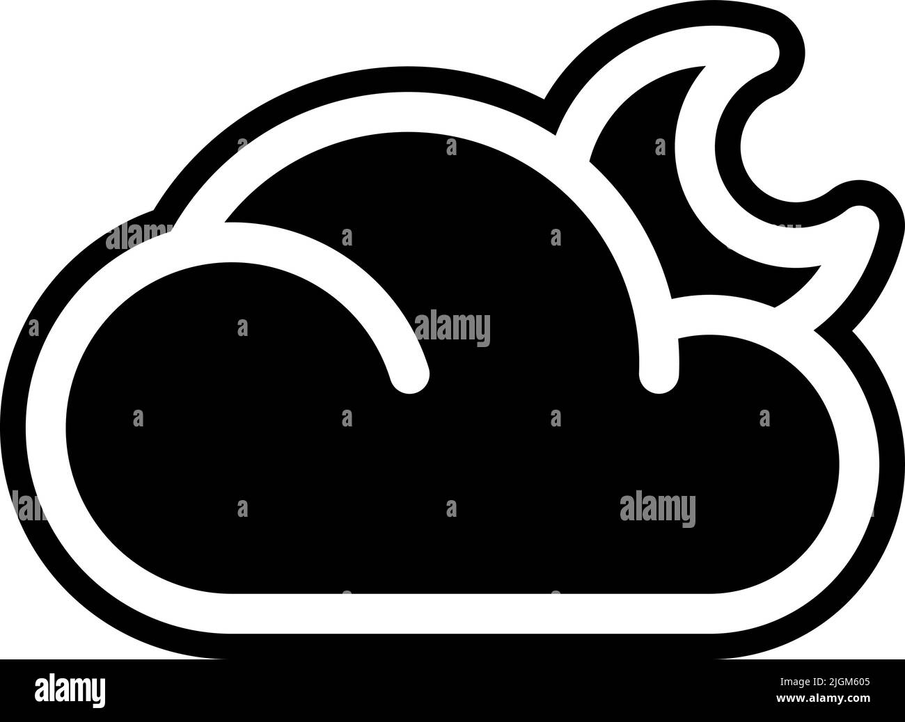 night icon Stock Vector Image & Art - Alamy