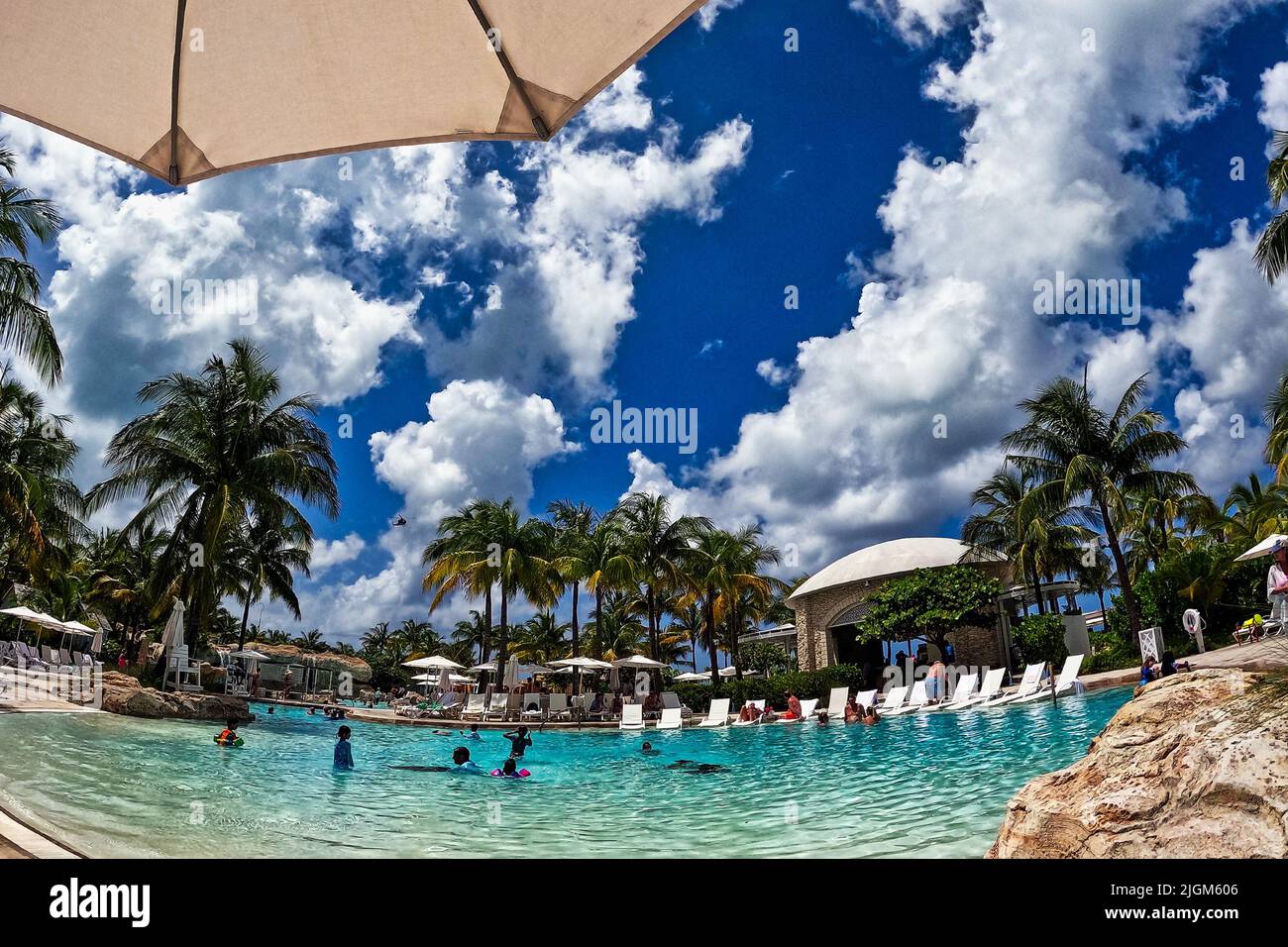 Swimming pool in a tropical setting hi-res stock photography and images ...