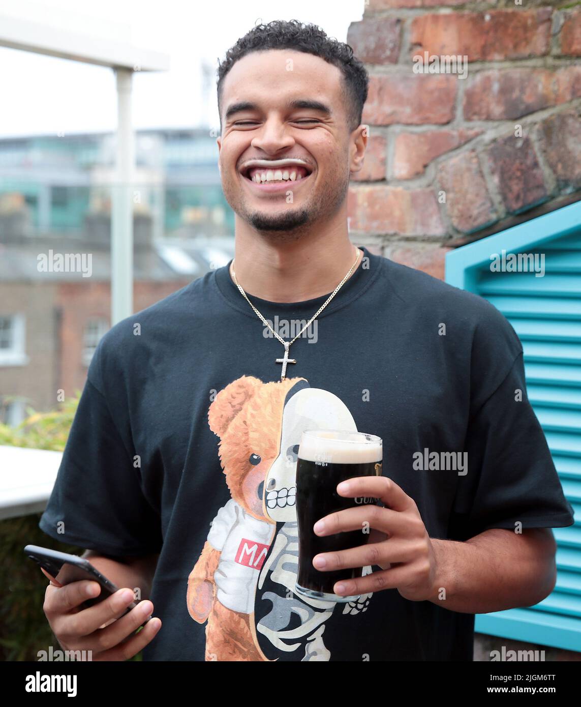 Love Island finalist and boohooMAN ambassador Toby Aromolaran pictured ...